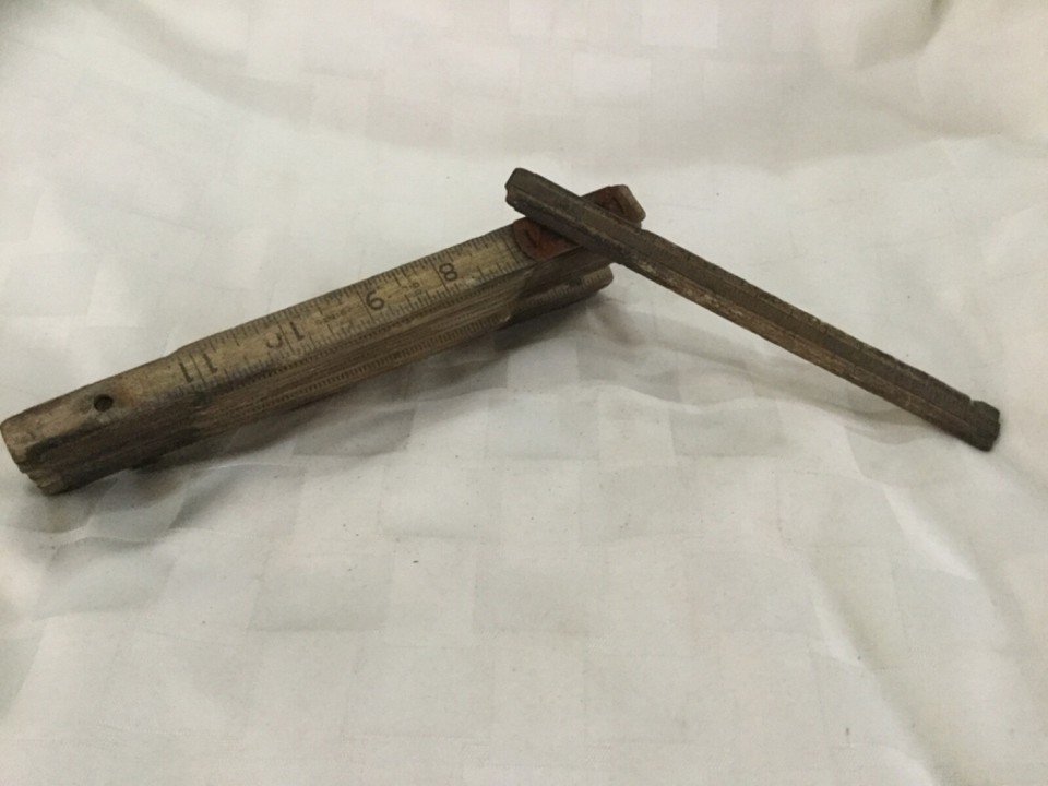 Folding Ruler Yardstick 6 Feet Wood USA Vintage | eBay
