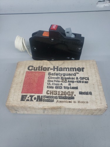 New Old Stock! Cutler Hammer CHB120GF 1 Pole 20 Amp 120V CHB Circuit ...
