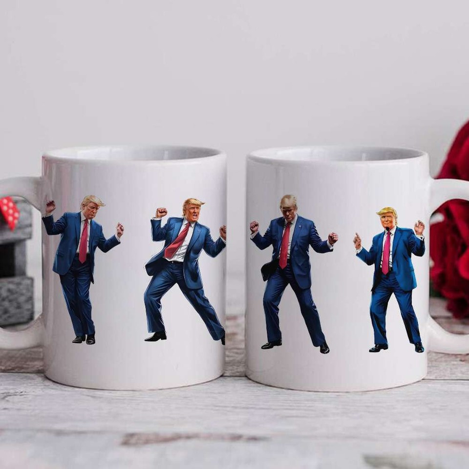 Funny Dancing Trump Mug, Donald Trump President Victory Cup, MAGA Lover ...