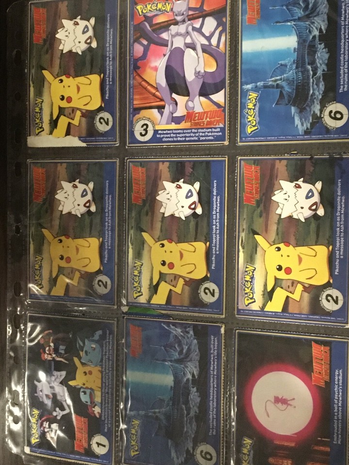 Poke Trivia Pokemon Cards Burger King Mewtwo Strikes Back 1999 | eBay