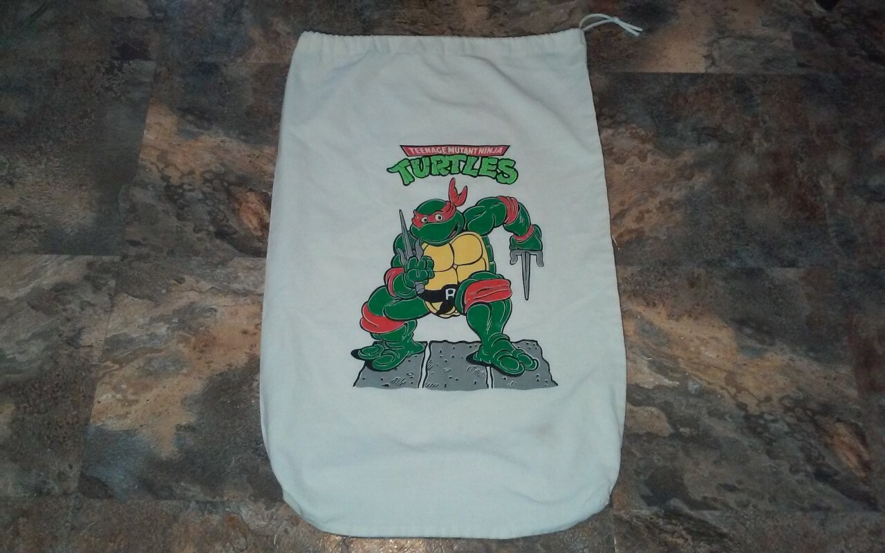 1989 TMNT Teenage Mutant Ninja Turtles Cloth Laundry Utility Bag | eBay