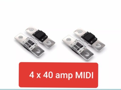 4 x 40a ANS FUSES FAST AUS POST MIDI FUSE DUAL BATTERY BCDC Midi Fuse ...