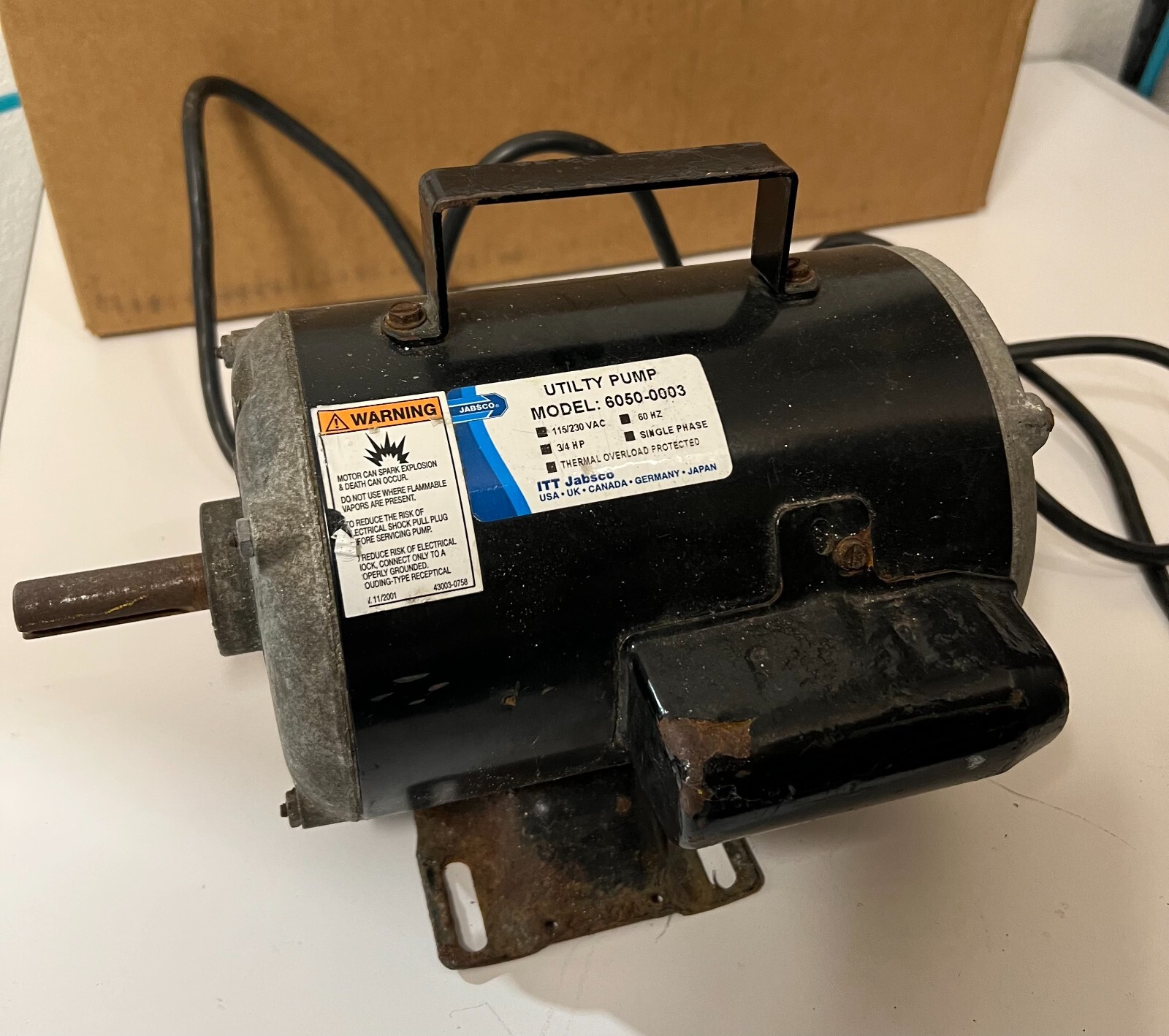 JABSCO Utility Pump model: 6050-003 | eBay
