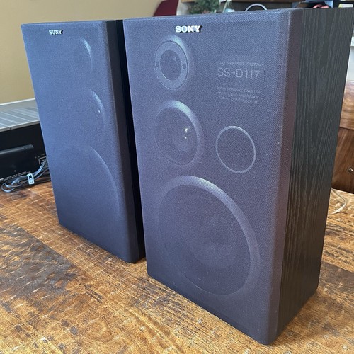 Sony SS-D117 Bookshelf 70W Blackwood 17" Wired Speakers | eBay