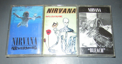 NIRVANA Nevermind Bleach & Incesticide 3 Cassette Lot | eBay