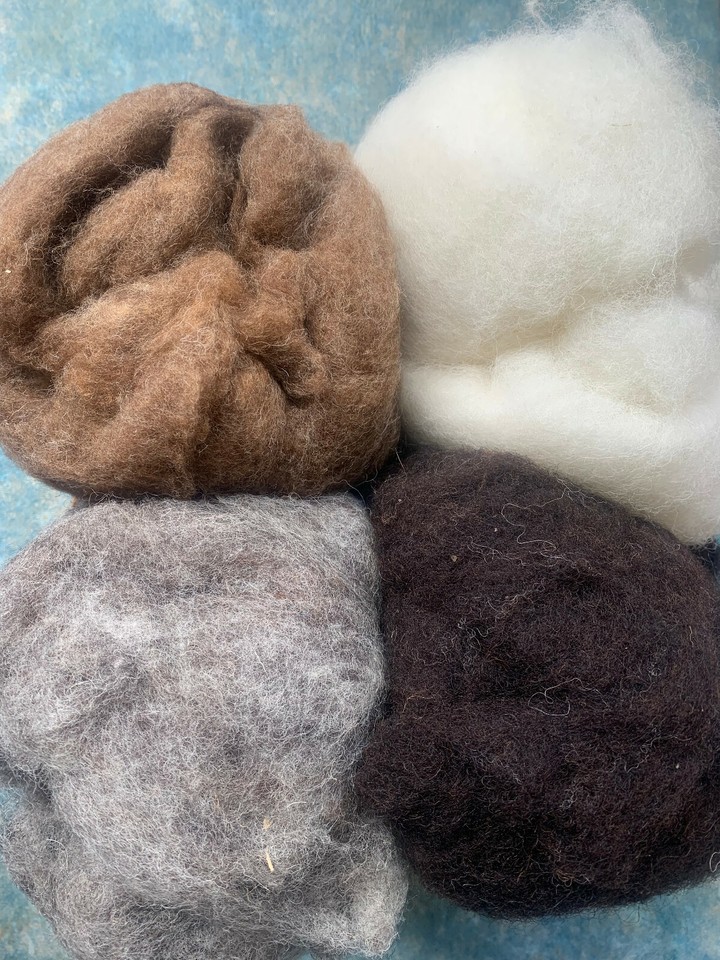 Heidifeathers® Carded British Wool Batts, Soft Felting Core Wool ...