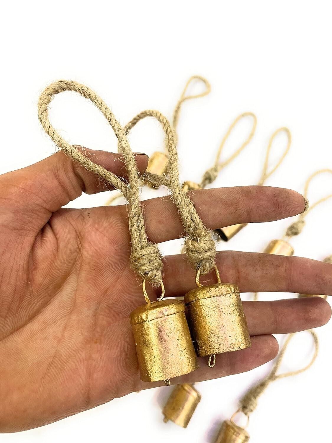Vintage Rustic Hanging Bells Set of 20 pcs Indoor & Outdoor Festive ...
