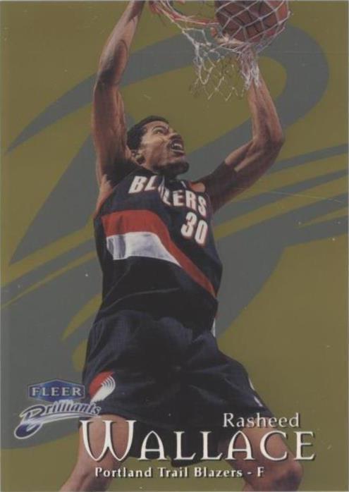 1998-99 Fleer Brilliants - Rasheed Wallace #74G Gold /99 for sale online | eBay