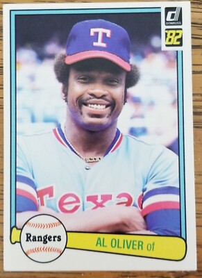 Al Oliver Texas Rangers 1982 Donruss Baseball Card #116 MT | eBay