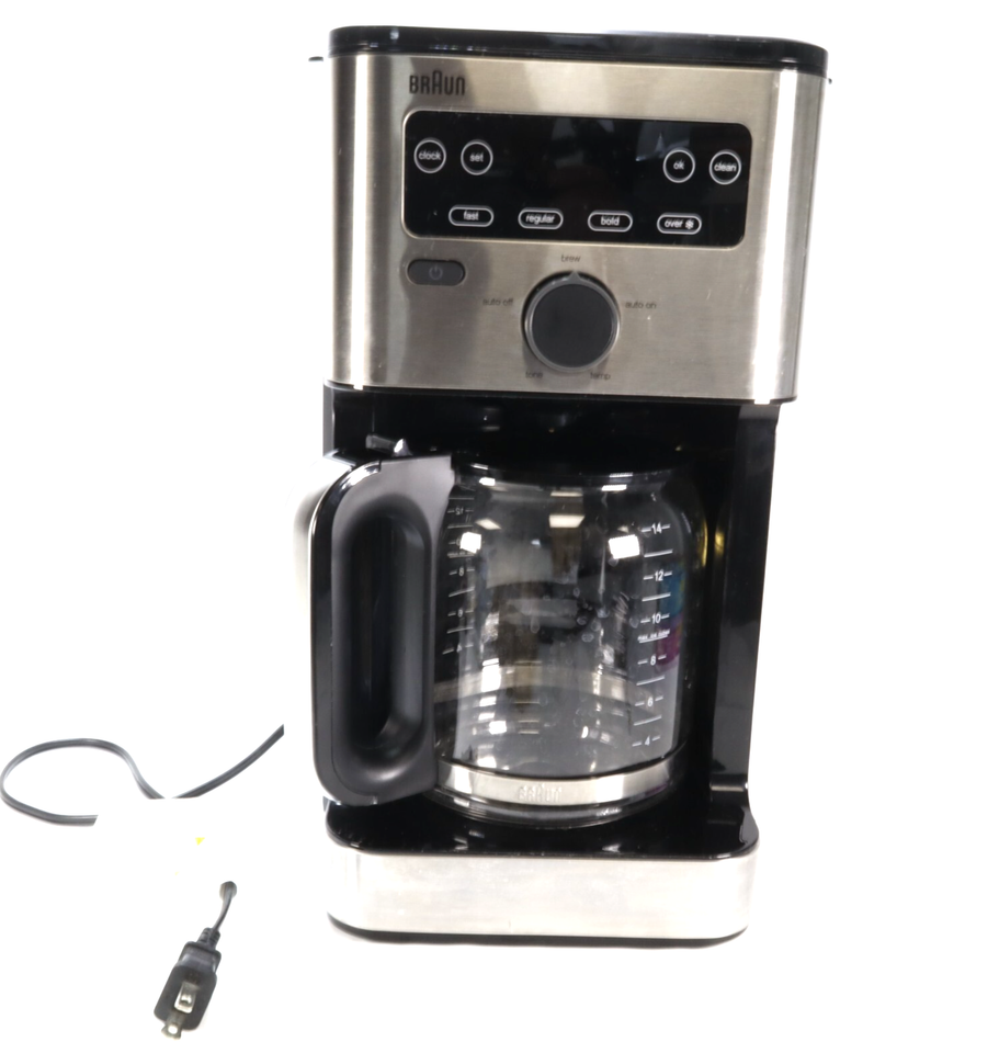 Braun OptiBrew 14 Cup Quick Drip Coffee Maker KF5350BK Black Stainless ...