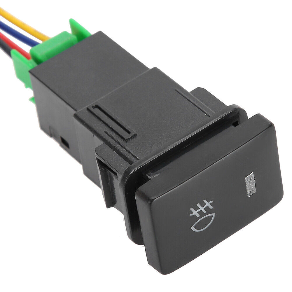 12V 4-Pole Push Button Switch for Toyota with LED Background Indicator ...