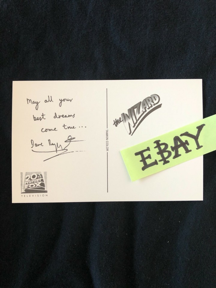 DAVID RAPPAPORT photo vintage original facsimile signed card promo THE ...