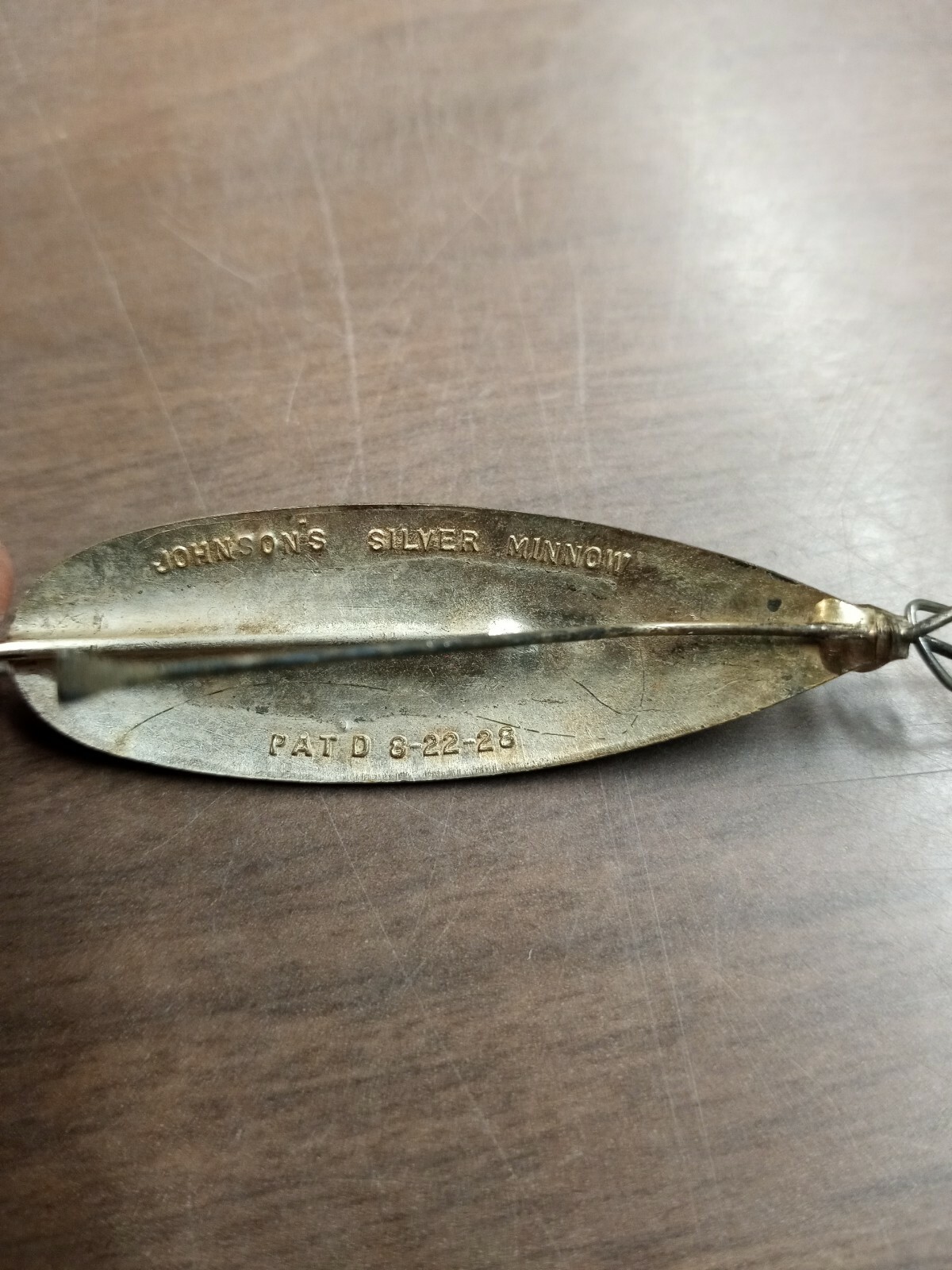 Vintage Johnson Silver Minnow Spoon | eBay