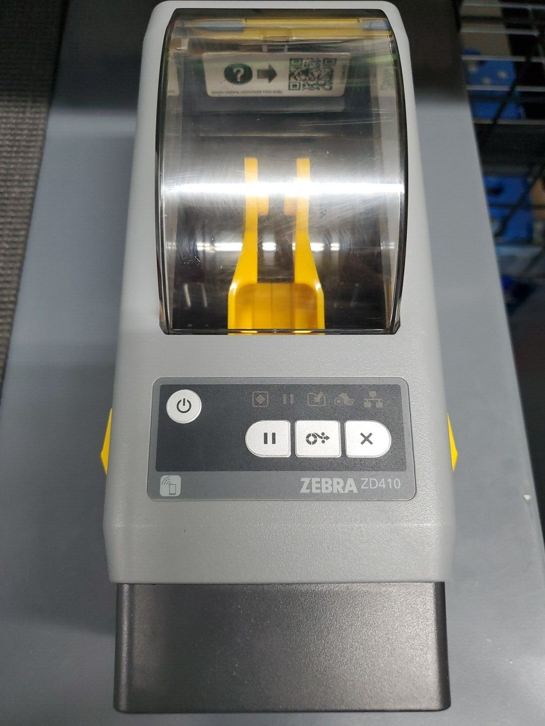 Zebra ZD410 Printer Direct Thermal Label +Cutter + Power Cord + USB ...