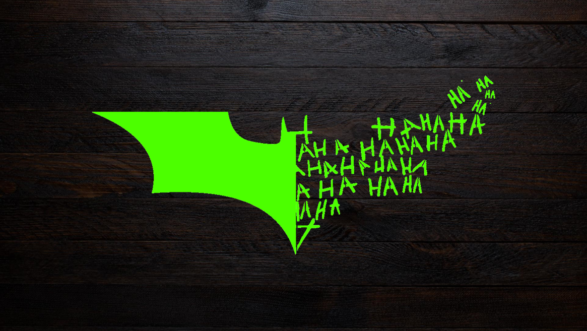 DIY Art Project Paint Reusable Stencil Silhouette - Batman Joker HaHa ...