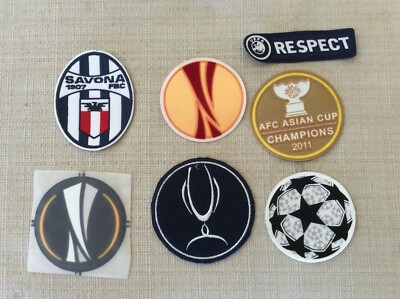 7 TOPPE PATCH CALCIO EUROPA LEAGUE AFC ASIAN CUP 2011 CHAMPIONS LEAGUE ...