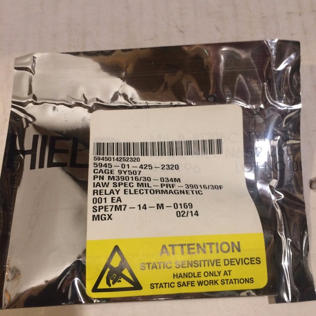 Teledyne M39016/30-034M Mil-Spec Relay Relays NSN 5945 01 425 2320 for ...