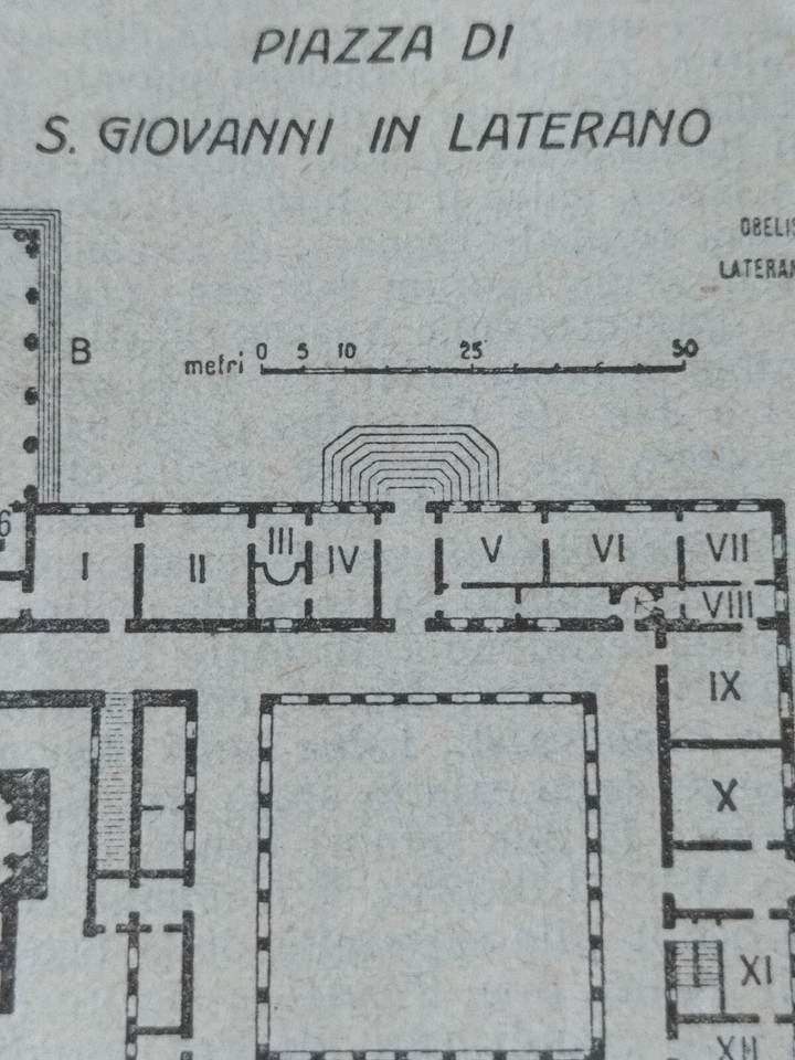 STAMPA 1925: antica PLANIMETRIA Pianta BASILICA di S. GIOVANNI IN ...