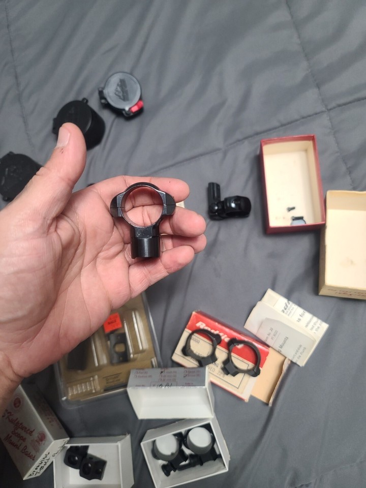 Huge Mixed Misc Rifle Gun Scope Rings, Parts, Mounts, Screws etc | eBay