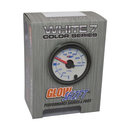 GlowShift White 7 Color Analog Clock Gauge 52mm for sale online | eBay