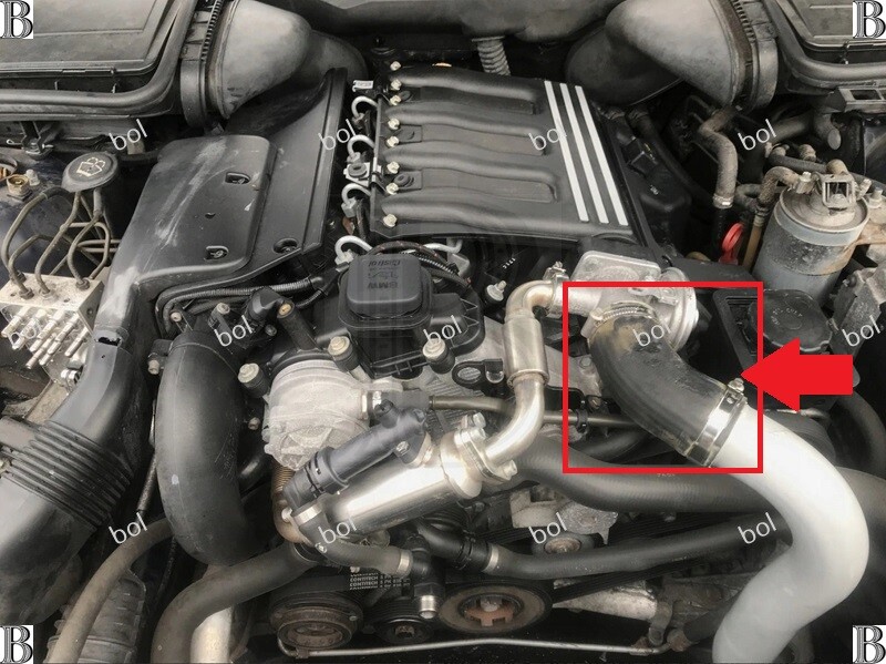 BMW E46 318D 320D E39 520D INTERCOOLER TURBO HOSE PIPE 11617799393 ...