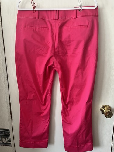 New York & Company NWT bright Pink Capris Size 12 | eBay