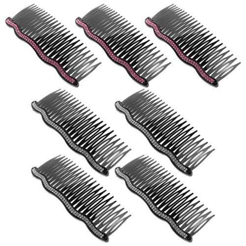 7 Pcs Bridal Accessories Double Row Comb Decorative Hair Combs Wedding ...