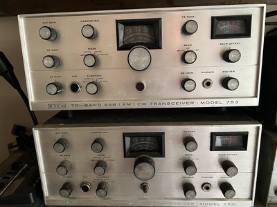 EICO Model 753 Tri-Band SSB/AM/CW, 751 AC Power Supply | eBay