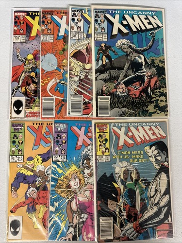 Uncanny X-Men #210 214 215 216 217 218 219 Marvel Comics Lot Run *W5 | eBay