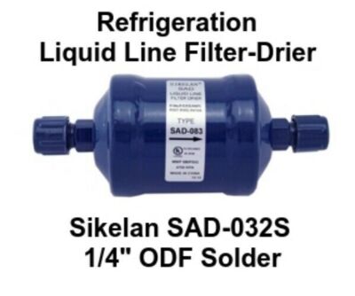 Sikelan Refrigeration Filter Drier Liquid Line SAD-032S 1/4" ODF Solder ...