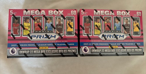 2021-22 Panini Prizm EPL Premier League Soccer MEGA Box Red Ice ! 2 ...