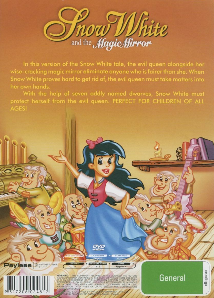 Snow White And The Magic Mirror DVD (Region 4) VGC | eBay