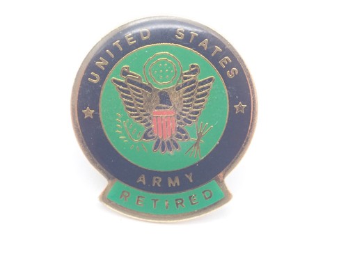 United States Army Retired Vintage Lapel Pin | eBay