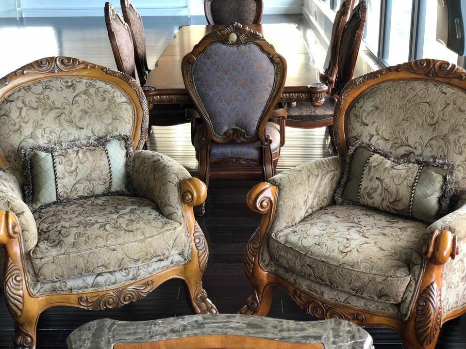 AICO by Michael Amini Eden 7PC living room set | eBay