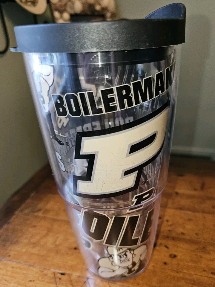 Tervis Purdue Boilermakers Travel Mug 24 Oz All Over Logo Black Lid ...