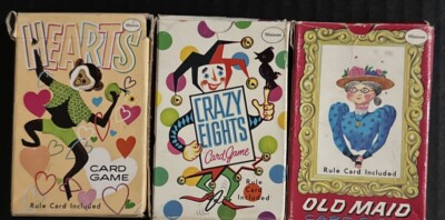 FC9 VTG LOT OF 2 Whitman card games Old Maid Hearts. See Description | eBay
