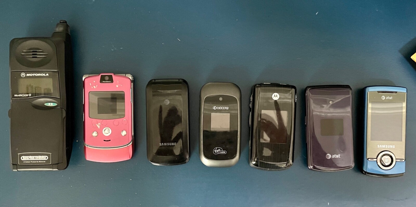 LOT OF 7 VINTAGE USED CELL PHONES | eBay