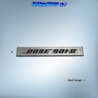 Bose 50x8mm 901 II Decal or Choose Logo Brushed Emblem Sticker Badge ...