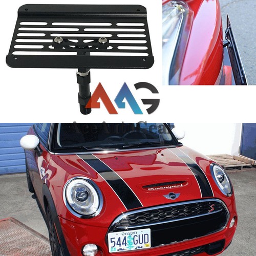 Front Bumper Tow Hook License Plate Relocator Bracket For Mini Cooper ...