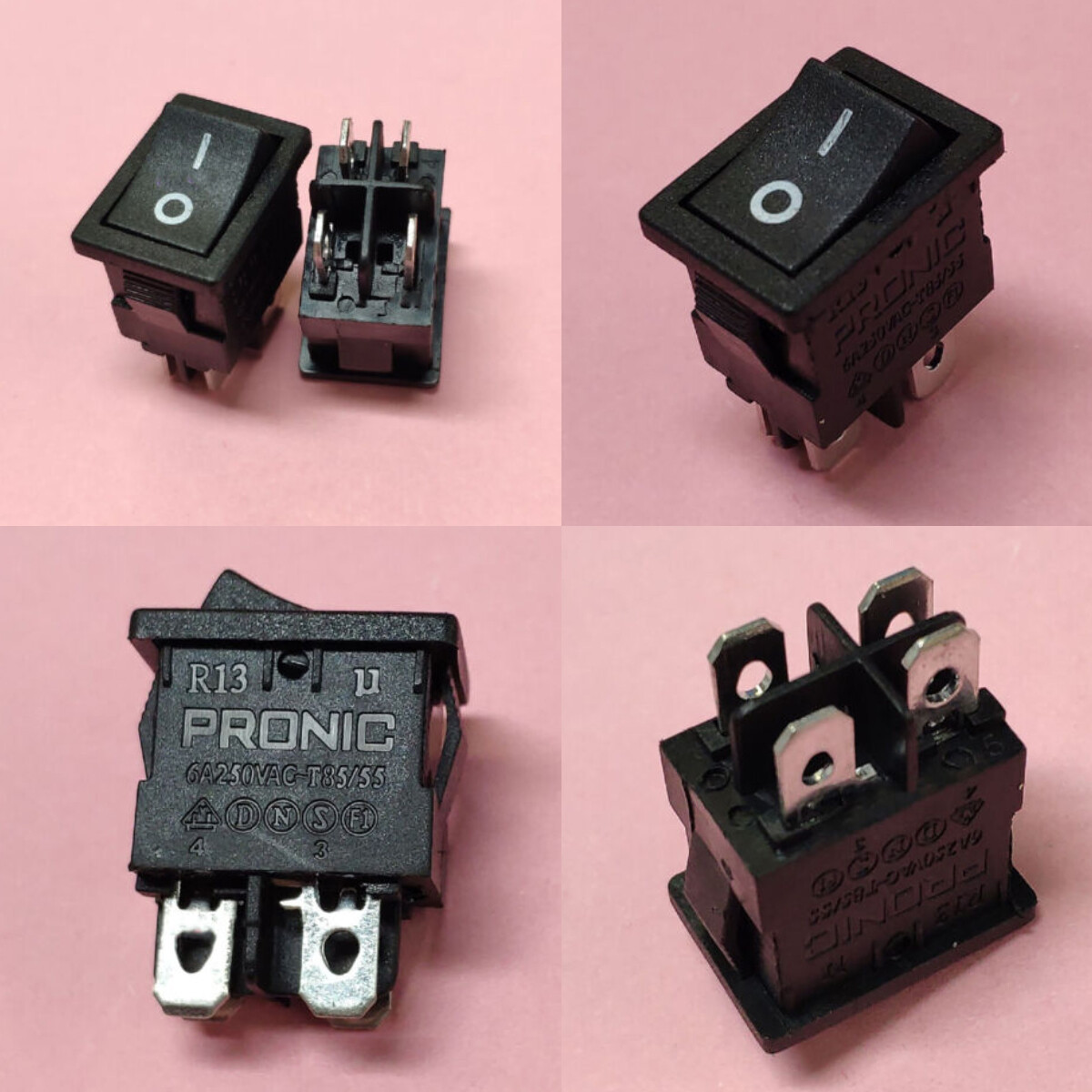 For PRONIC R13 Power Switch 6A250V T85/55 4 Pin 2 Gears Ship Type ...