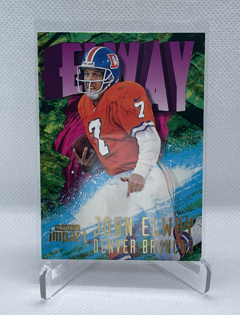 1997 Skybox Impact John Elway #7 Football Card Denver Denver Broncos ...