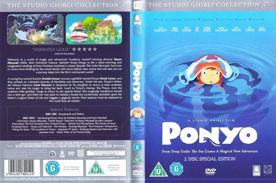 Ponyo (DVD, 2010) for sale online | eBay