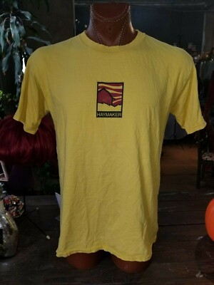 Haymaker Cultivating Good Music yellow larget-shirt, Canadian country ...
