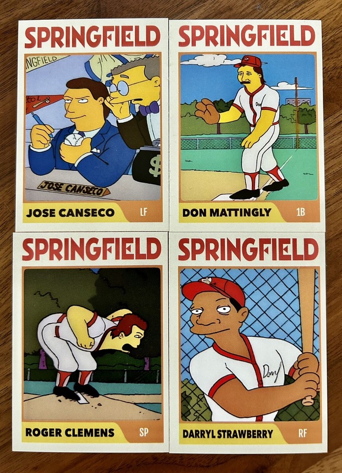Simpsons Springfield Isotopes TEAM SET - Homer At The Bat - Baseball ...
