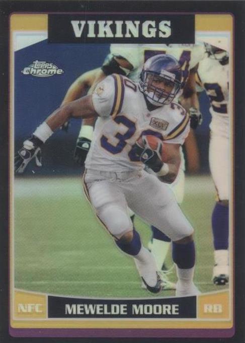 2006 Topps Chrome - Mewelde Moore #71 Black Refractor /199 for sale ...