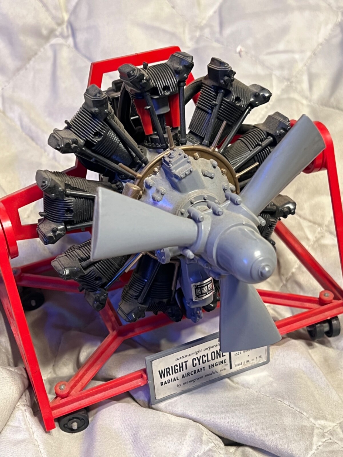 Aircraft Engine Model. Wright Cyclone aircraft engine model 1/12 scale ...