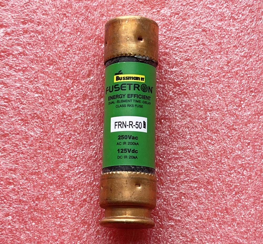 1PC Bussmann FRN-R-50 FRNR50 50A 250Vac ENERGY EFFICIENT TIME DELAY RK5 ...