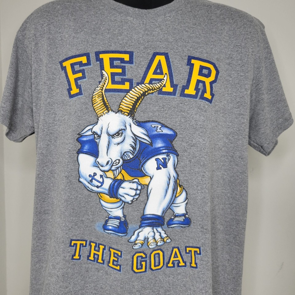 United States Naval Academy Midshipmen “Fear The Goat” Navy Size Shirt ...