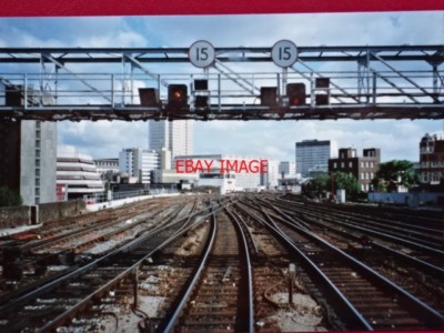 PHOTO CAB VIEW APPROACH TO WATERLOO RAILWAY STATION 1990 | eBay UK