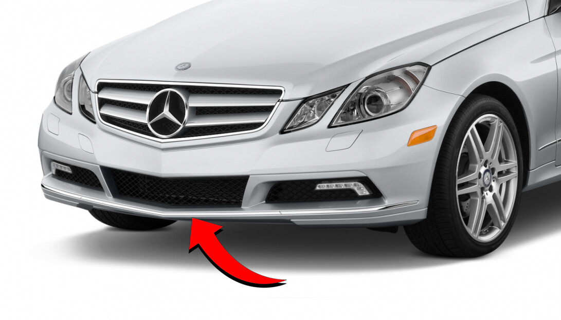 OEM MERCEDES E Class W207 Front Bumper Centre Chrome Moulding ...